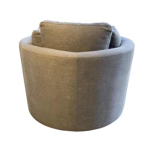 Cozy Cuddle Swivel Chair In Smoke Grey | Our Furniture Warehouse