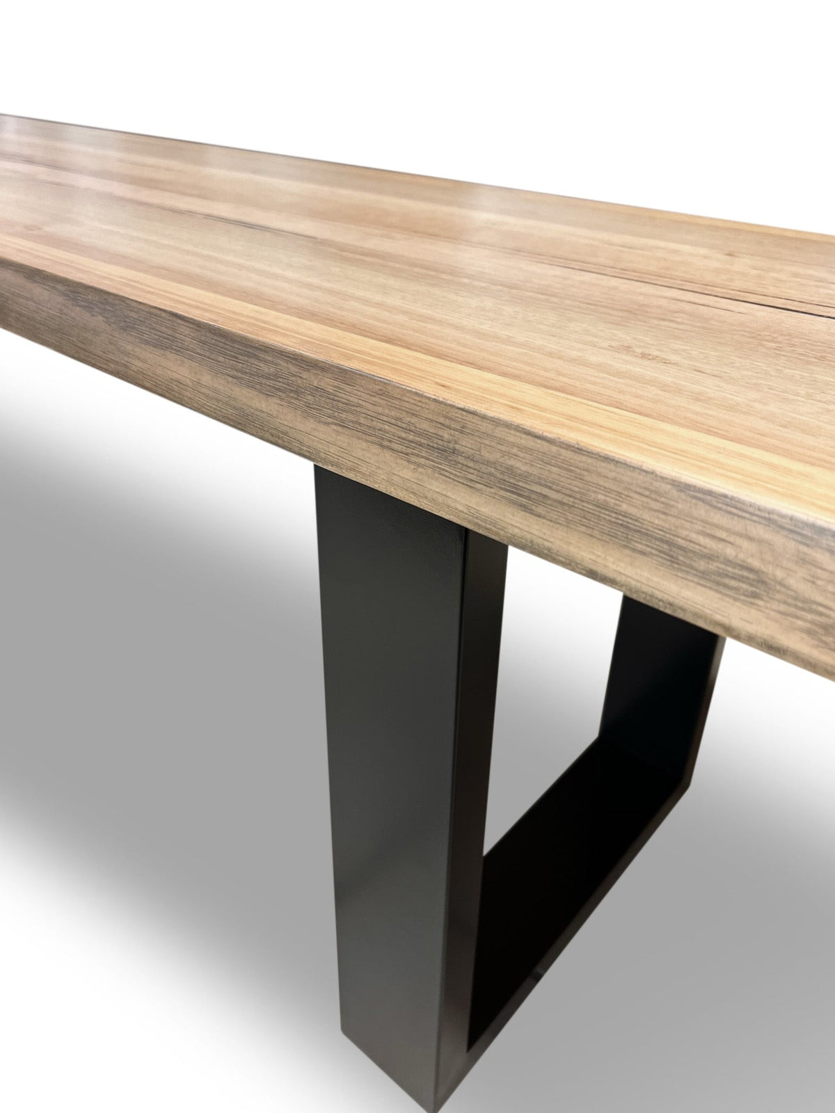 Republic 210cm bench in Victorian Ash | Our Furniture Warehouse